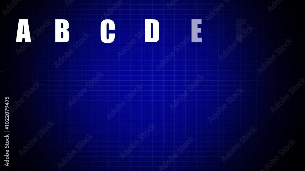 Time lapse letter A to Z on blackboard Alphabet colorful animation A to ...