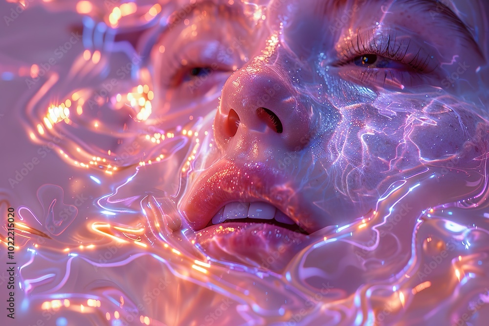 futuristic ai-powered art generator custom pieces viewer face emotions ...