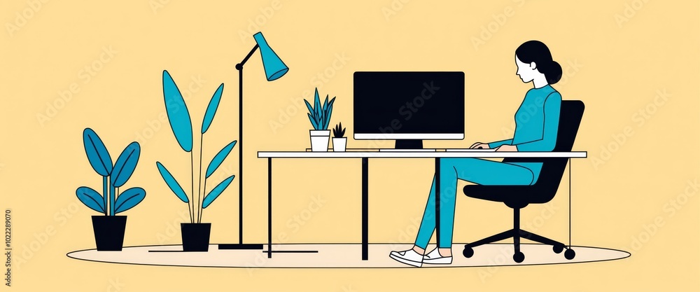 Figurative analogy drawing with uncluttered visual setup. Generative Ai ...