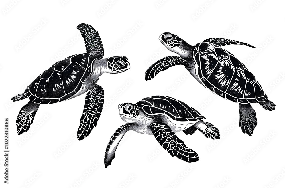 turtle coloring page, simple line art drawing, white background Stock ...