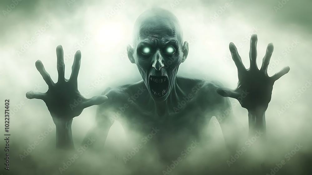 The ghostly figure in this stock photo appears to be in a state of ...