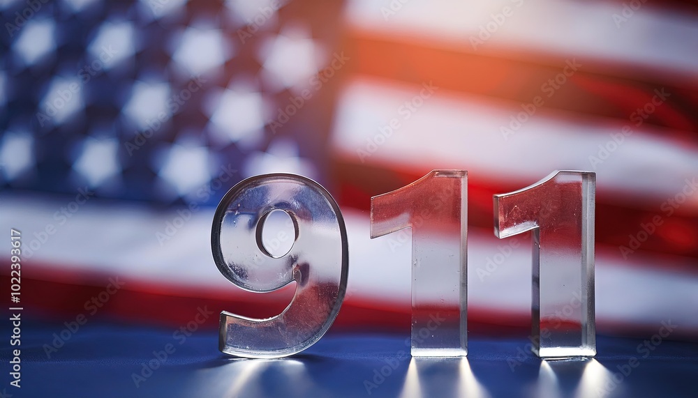 Remembering September 11: A Tribute to Resilience Stock Illustration ...