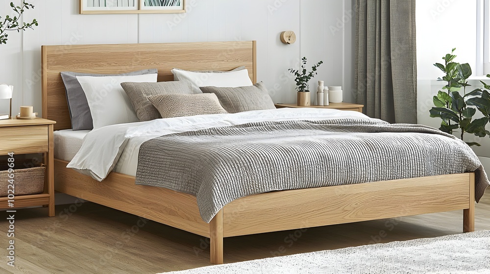Minimalist Muji Inspired Bedroom with Neutral Tones and Harmonious ...