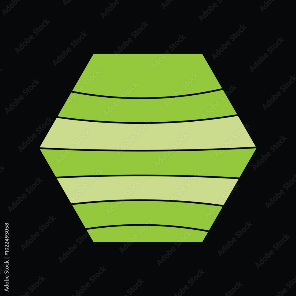 Sunset Shape, Retro striped sunset prints in heart, Retro Vintage ...