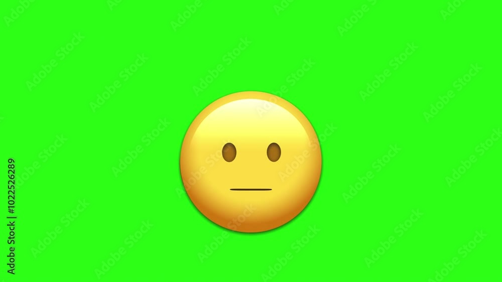 Animated Injured Face Emoji. Seamless Loopable. 4K Cartoon Emoji Face ...