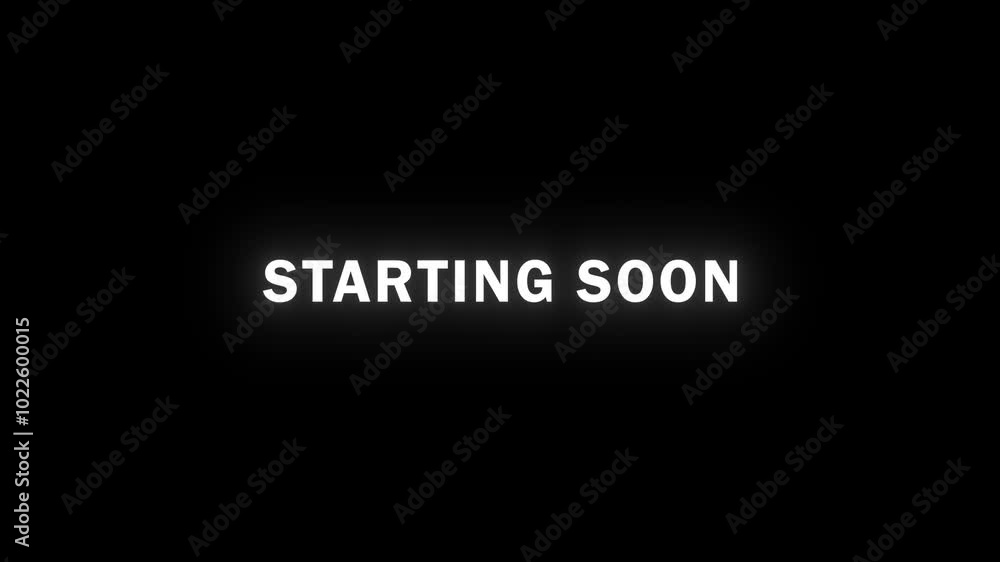 STARTING SOON animation with glitch effect in RGB. Perfect for ...