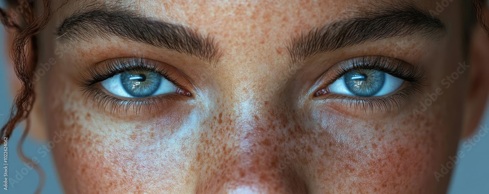 Hyper-realistic human face, generated with AI, blending features from ...