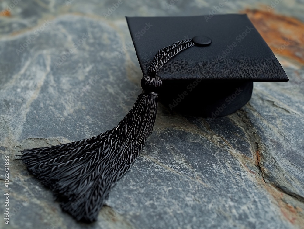Graduation cap template detailed shading a long tassel designed for ...
