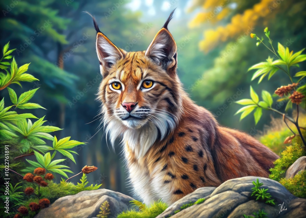 Simple and Easy Lynx Drawing Tutorial for Beginners with Step-by-Step ...