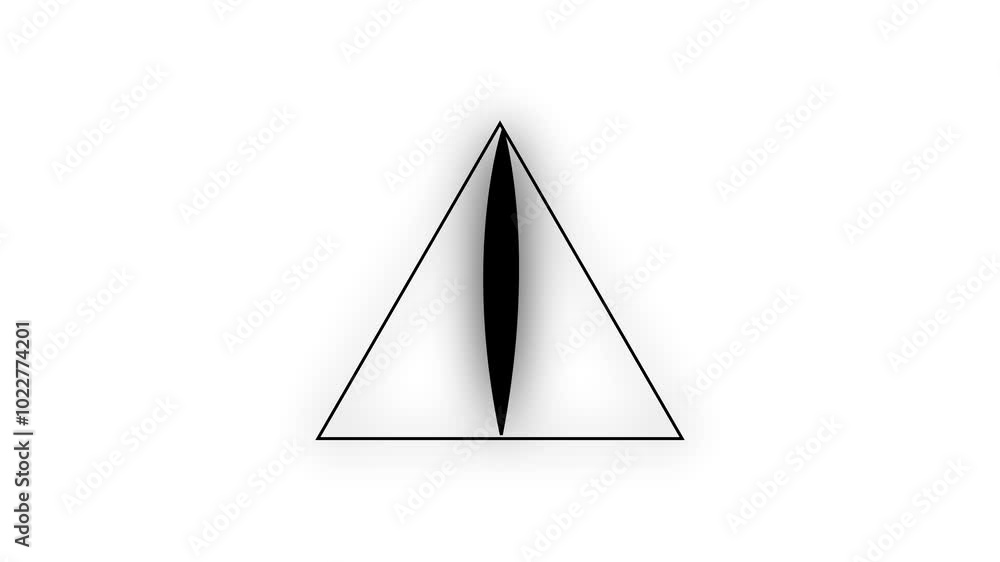 Video animation crystal prism and refraction light effect rainbow ...