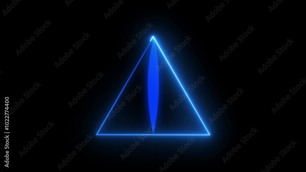 Video animation crystal prism and refraction light effect rainbow ...