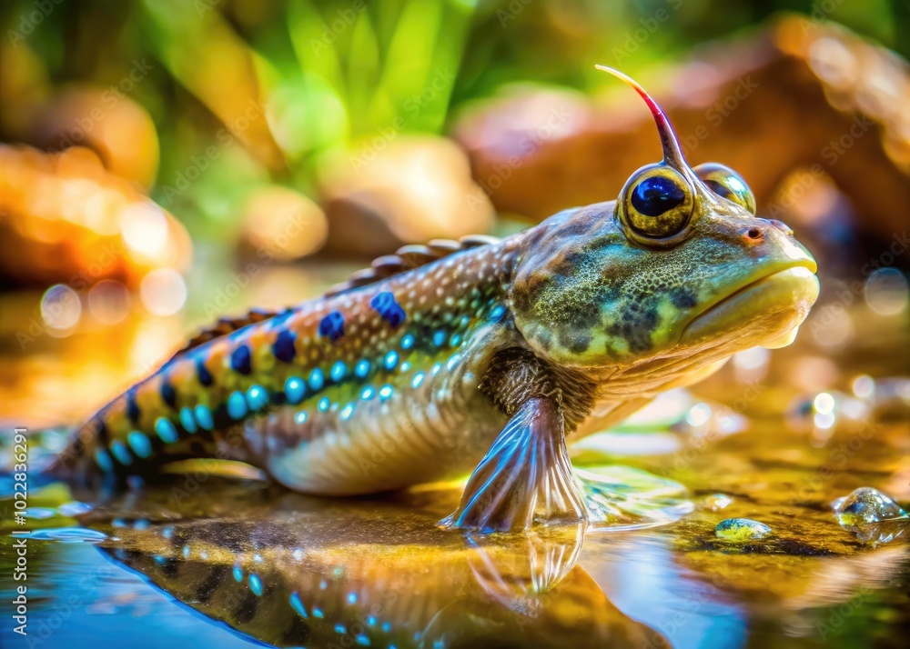Unique Mudskipper Fish in Its Natural Habitat, Displaying Adaptations ...