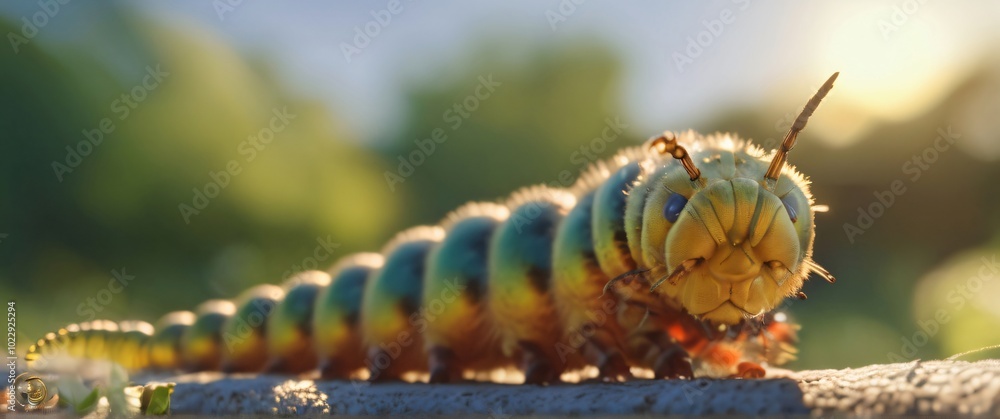 Angled Sunbeam Caterpillar curetis acuta insect ultrawide 21:9 ...