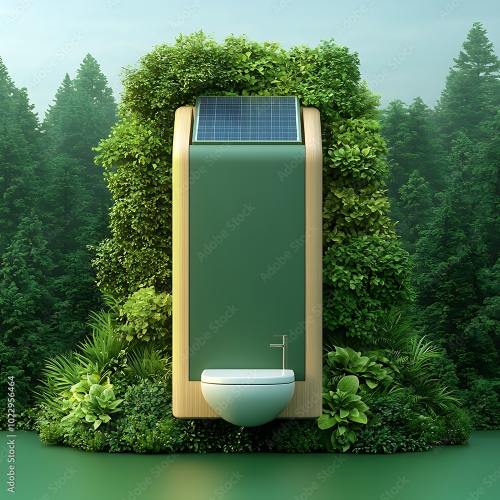 Public restroom with sustainable features including rainwater ...