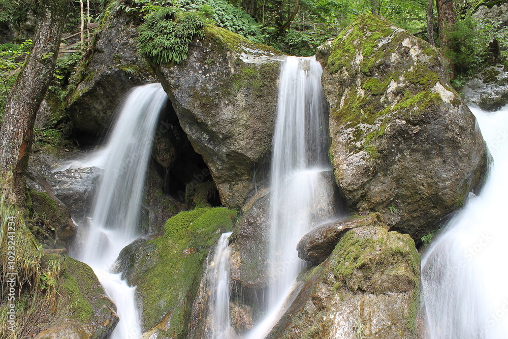 Myrafalls (German: Myra Fälle). Famous, beautiful waterfalls in Lower ...