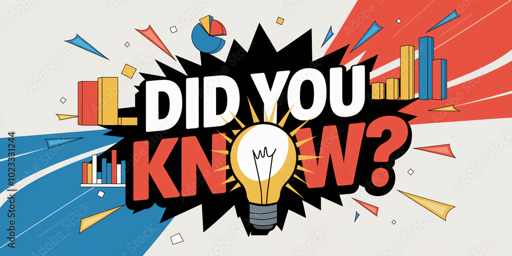 "Did You Know?" infographic-style design with bold text and a glowing ...