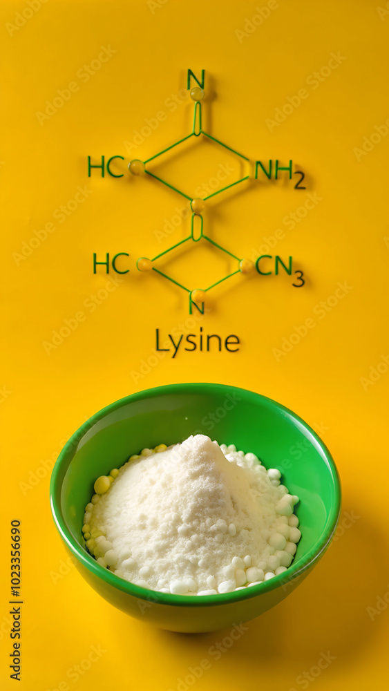 Lysine amino acid green and chemical formula structural. Biomolecules ...