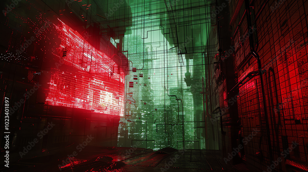 Transport viewers to a pixelated nightmare realm with CG 3D rendering ...