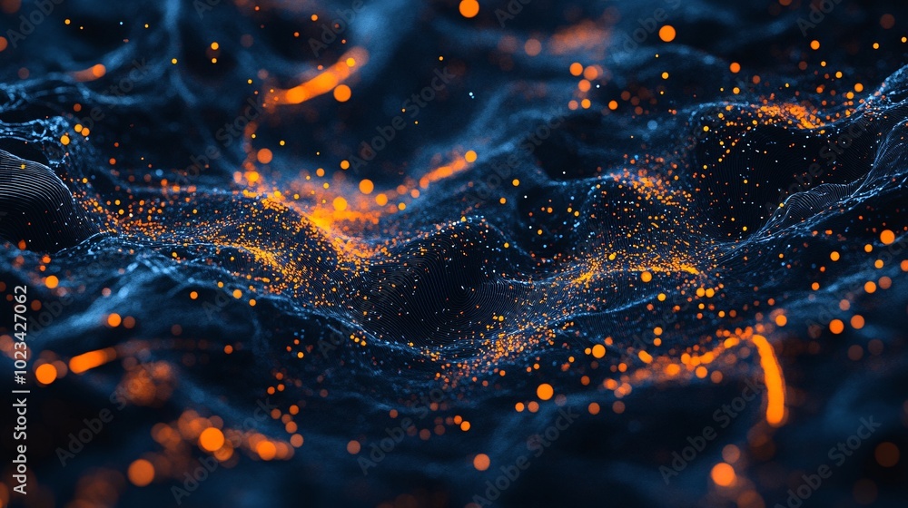 Explore the abstract visualization of quantum data processing ...