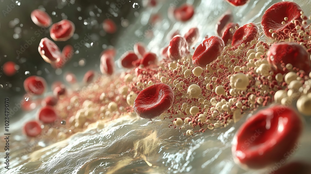 3D Illustration of Erythrocytes Captured Through Electron Microscopy: A ...