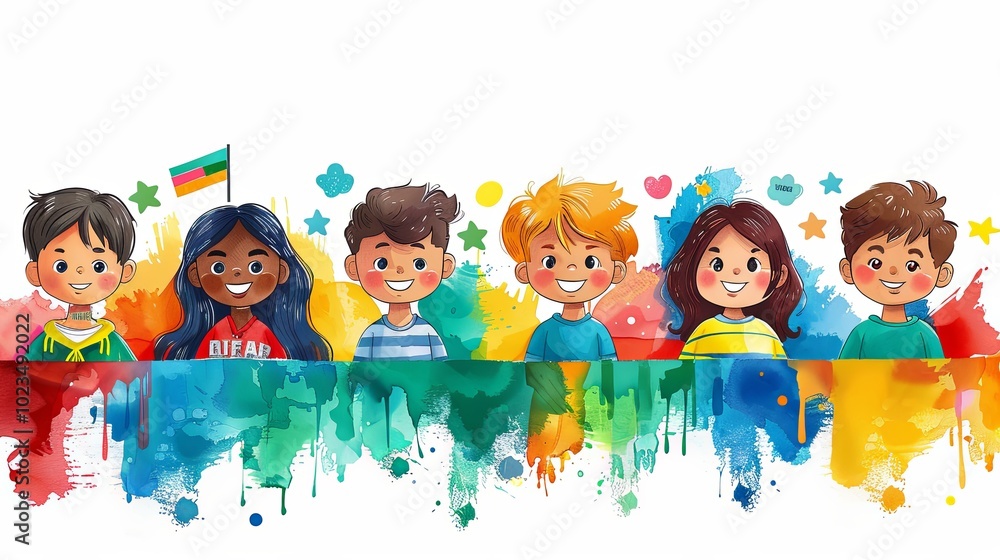 language learning banner background, learn foreign language online ...