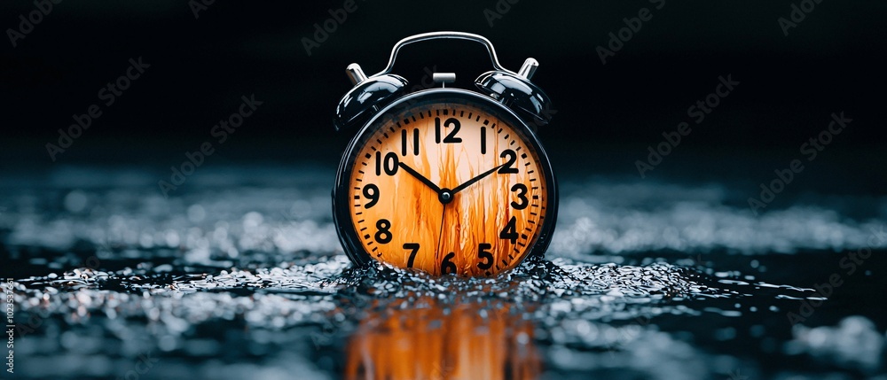 The Passage of Time: Melting Clock Signifying Ephemeral Wealth on ...