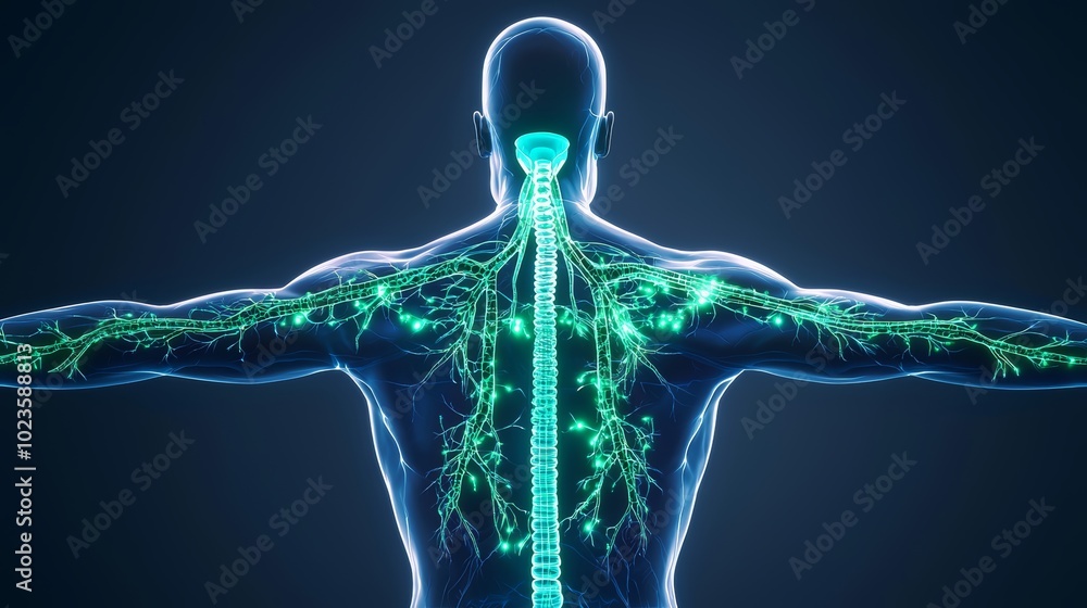 A detailed 3D rendering of the stomach and its sphincters, showing the ...