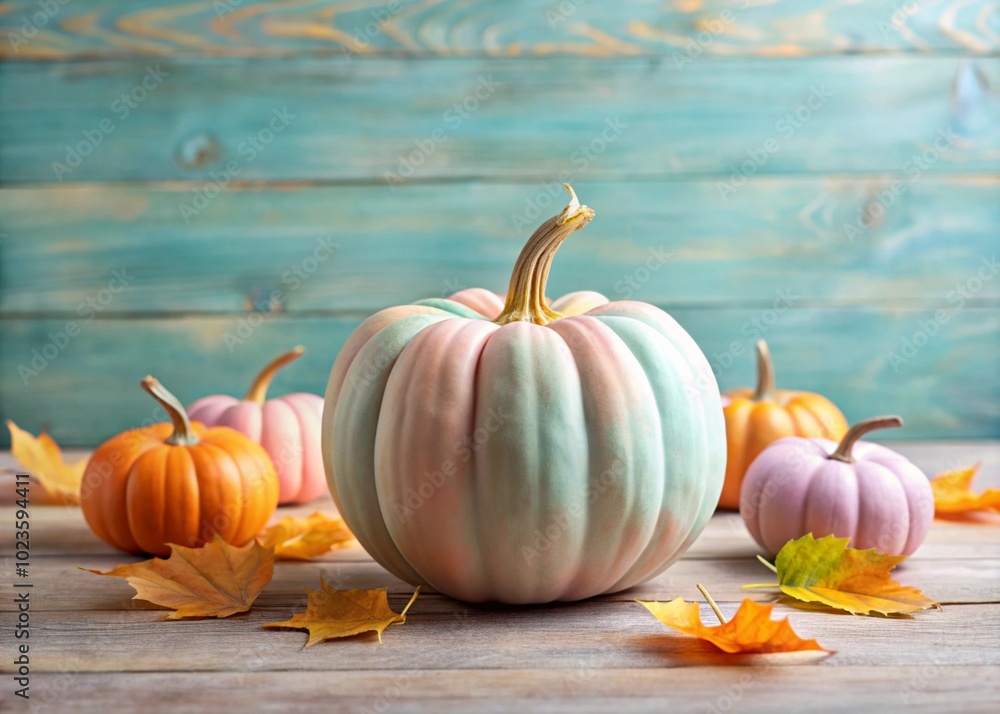 Thanksgiving Pastel Pumpkins template. Pastel Pumpkins multi colored ...