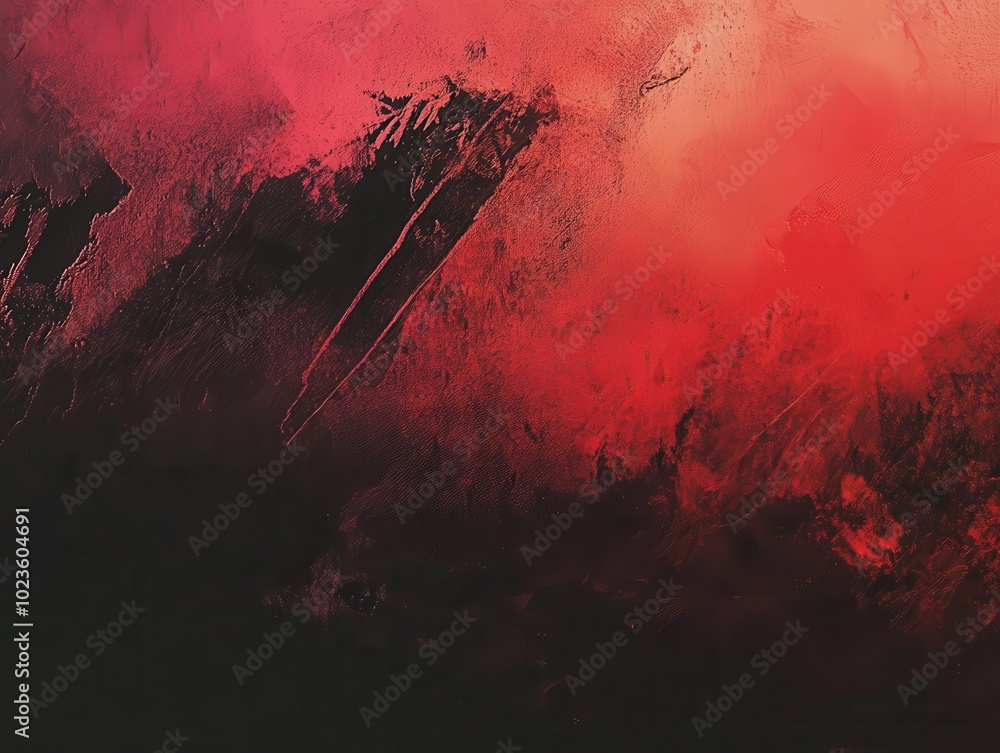 an abstract gradient background featuring deep reds and blacks, with a ...