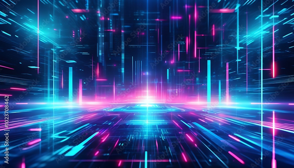 Futuristic tech style dynamic wallpaper with sci-fi background and ...