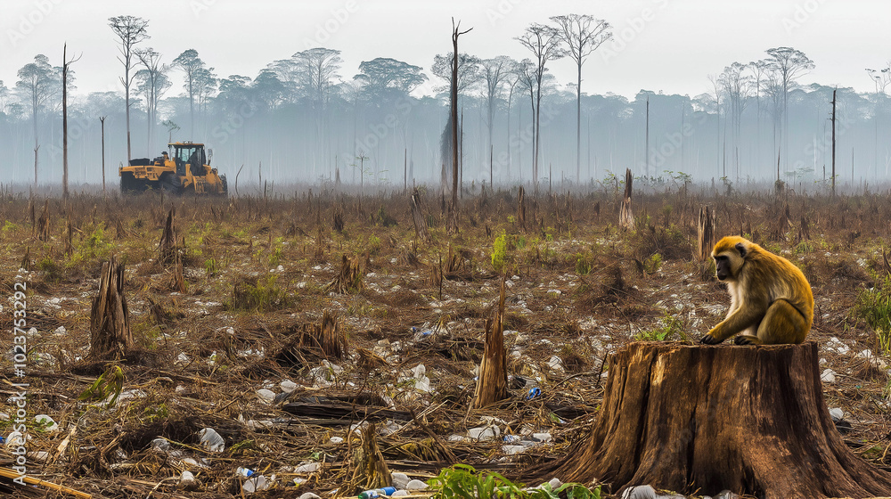 Rainforest Deforestation and Plastic Pollution: Wildlife Struggling ...