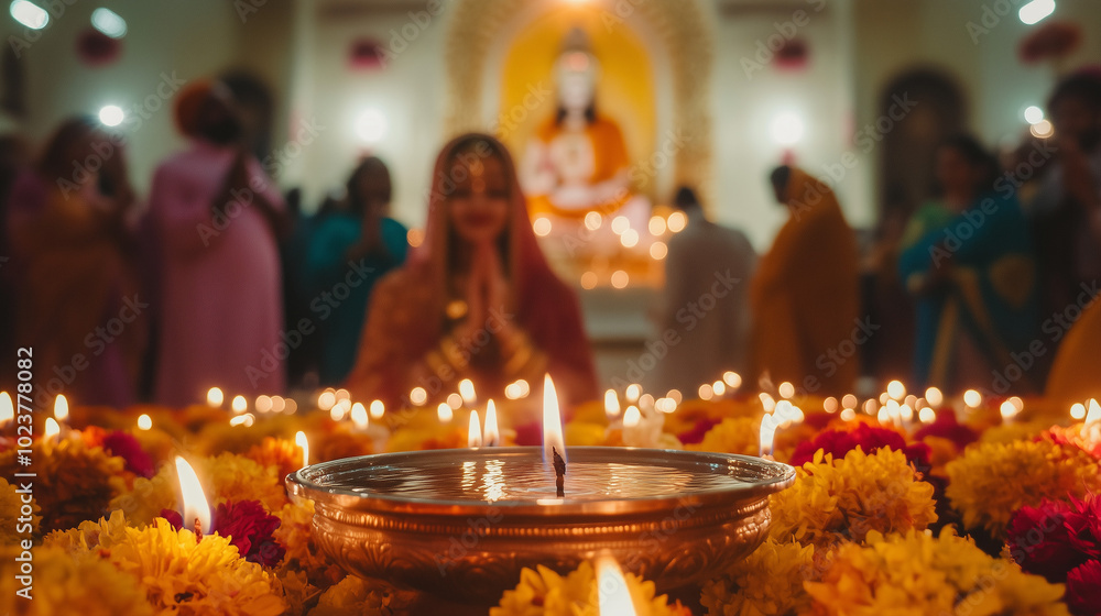 Guru Nanak Jayanti celebration at Gurdwara, Sikh devotees gather in ...