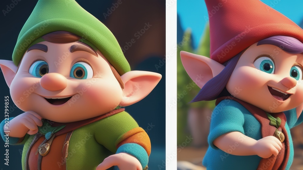Pixie character from an animated film with neutral expression in first ...