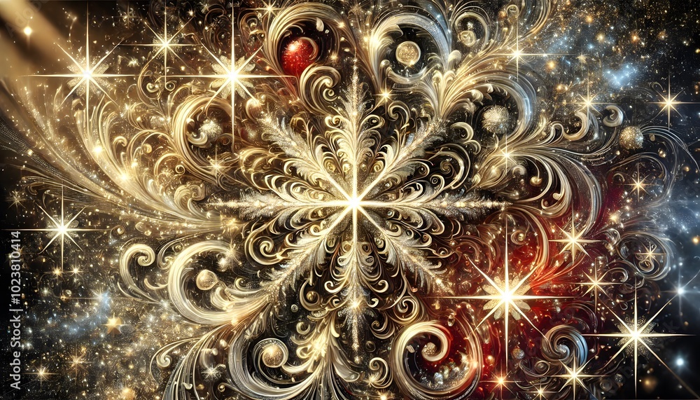 Gorgeous, sparkling textures with a Christmas theme. Bright, sparkling ...