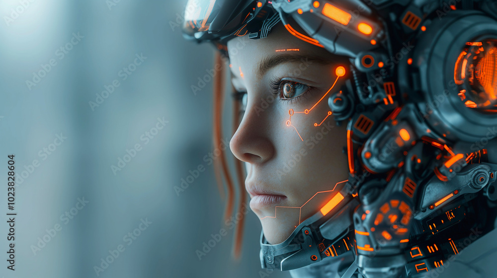 Digital Native Concept, Child Kid as their Online Reflection Twin ...