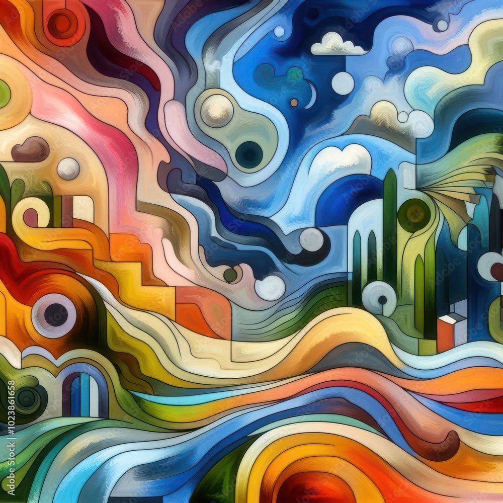 A series of illustrations that visually represent various emotions ...