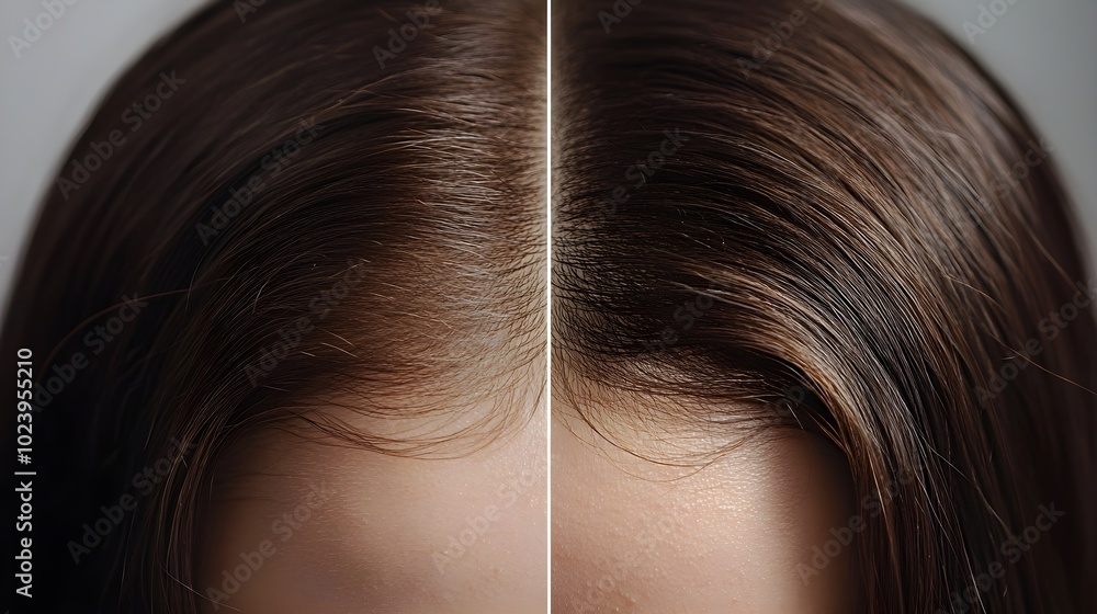 Hair growth success story featuring a person's scalp transformation ...