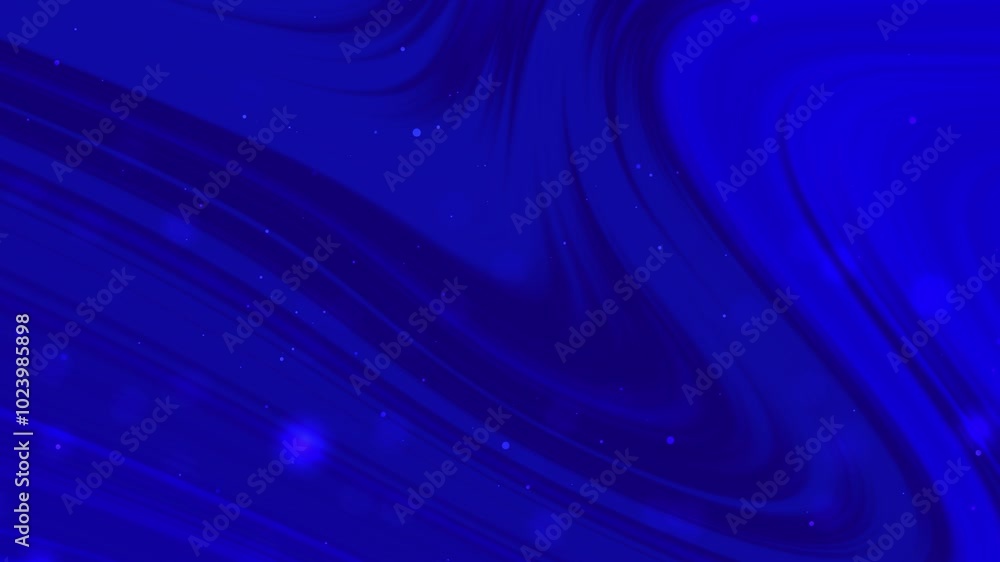 Vibrant Blue Abstract Wave Dynamic Video Background With Swirling ...