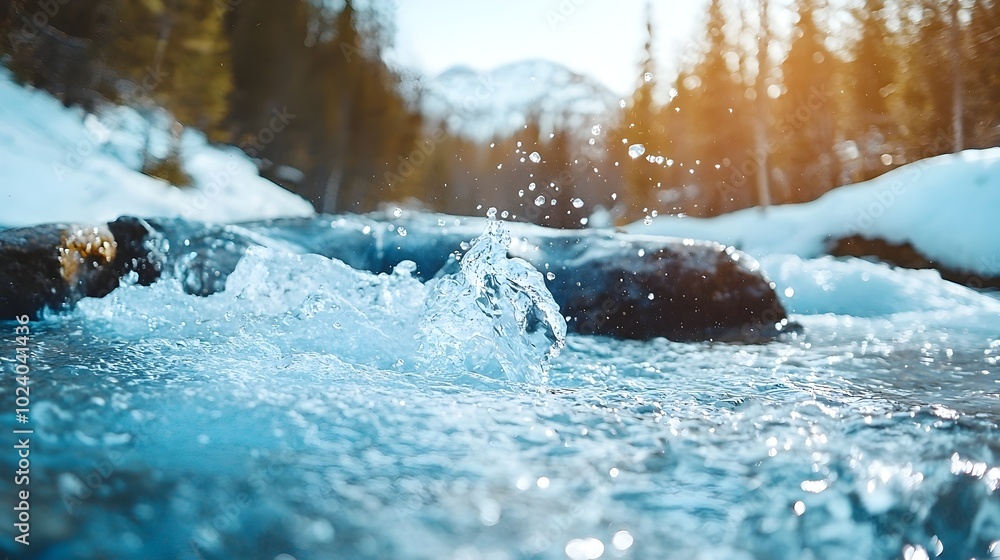 Powerful spring thaw unleashes unstoppable rush of melting ice dam ...