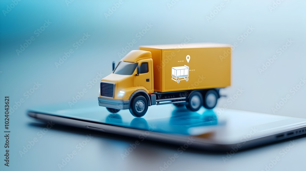 Futuristic mobile app interface displaying real time order tracking and ...