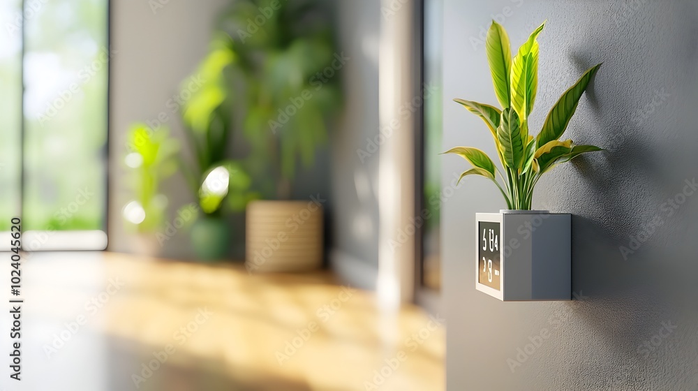 Smart Home Automation Control Panel Showcasing Advanced Security ...