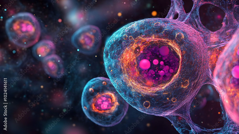 Cellular Structure Overview, detailed representation of cellular ...