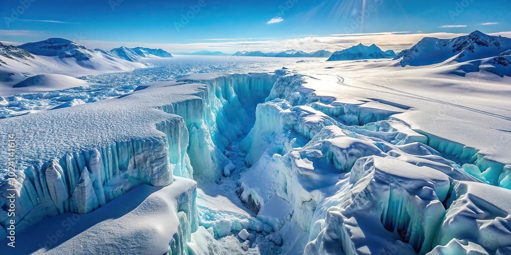 Long Shot frozen avalanche photographs of the frozen regions of the ...