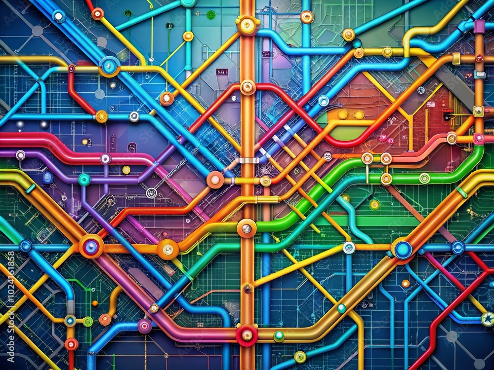 Transparent Metro Underground Subway Scheme Map for Urban Navigation ...