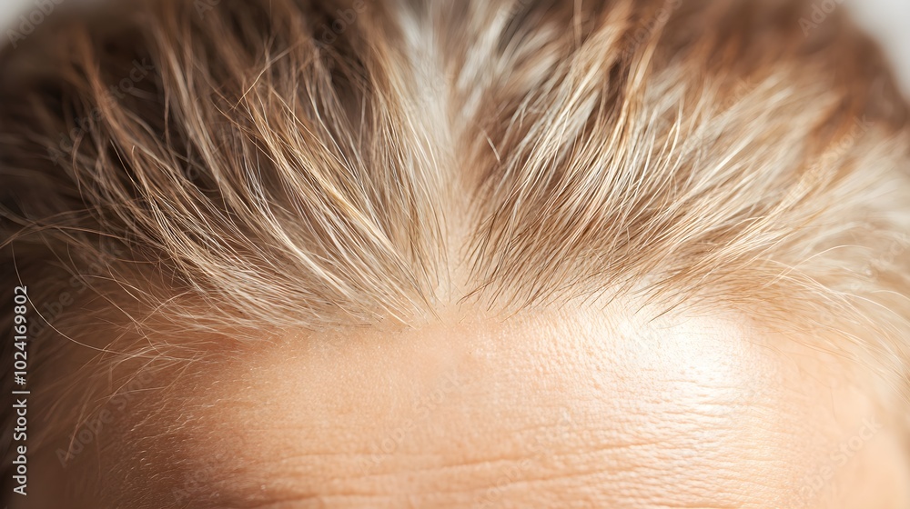 Hair thinning transformation, featuring a patient's story with side-by ...