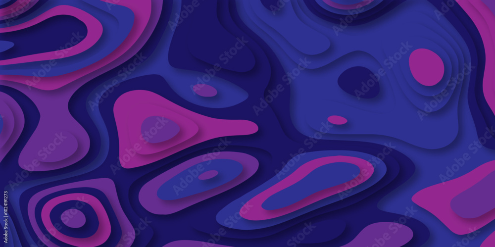 Realistic colorful paper cut background vector. Abstract paper textured ...