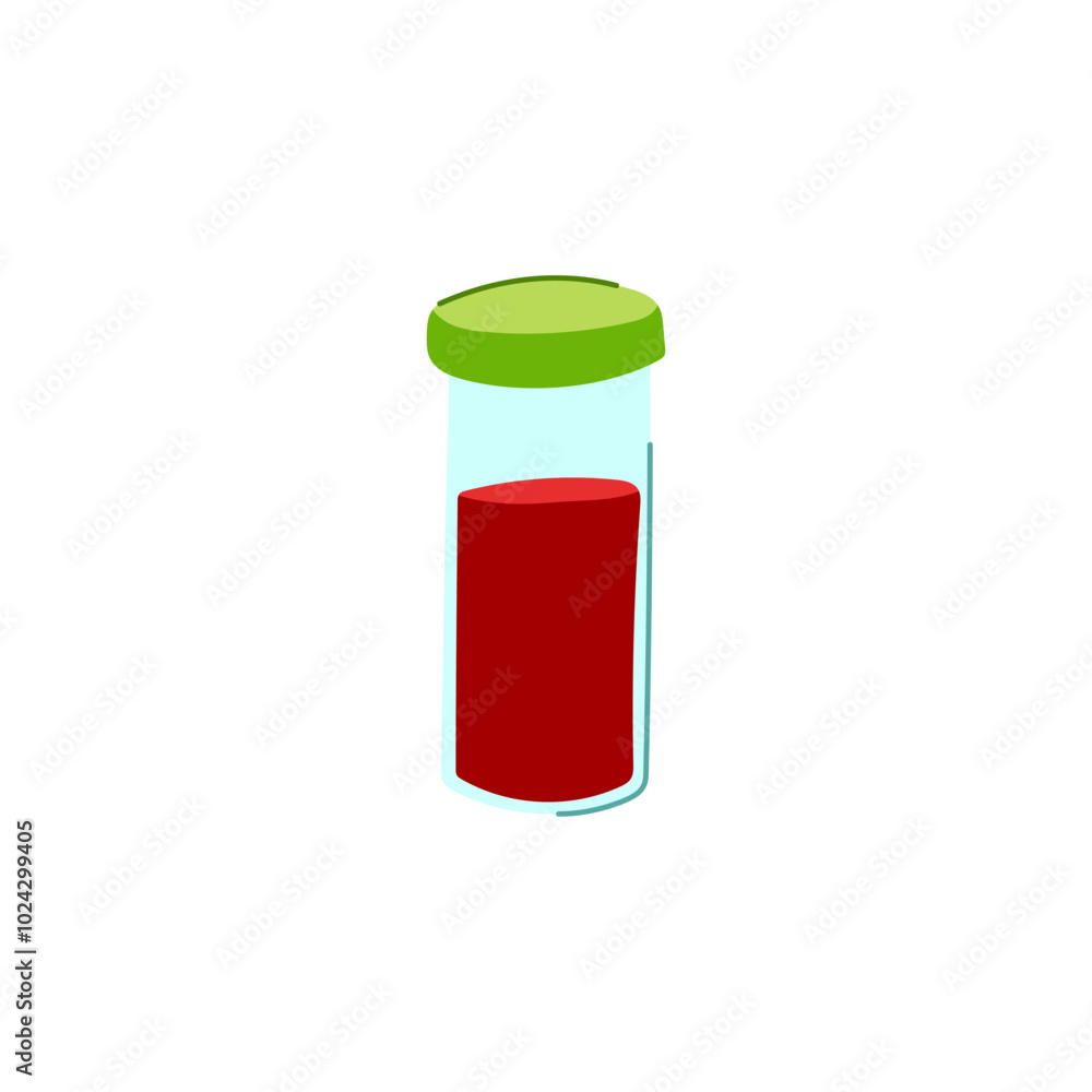 hematology blood test vial cartoon. centrifuge needle, venipuncture ...
