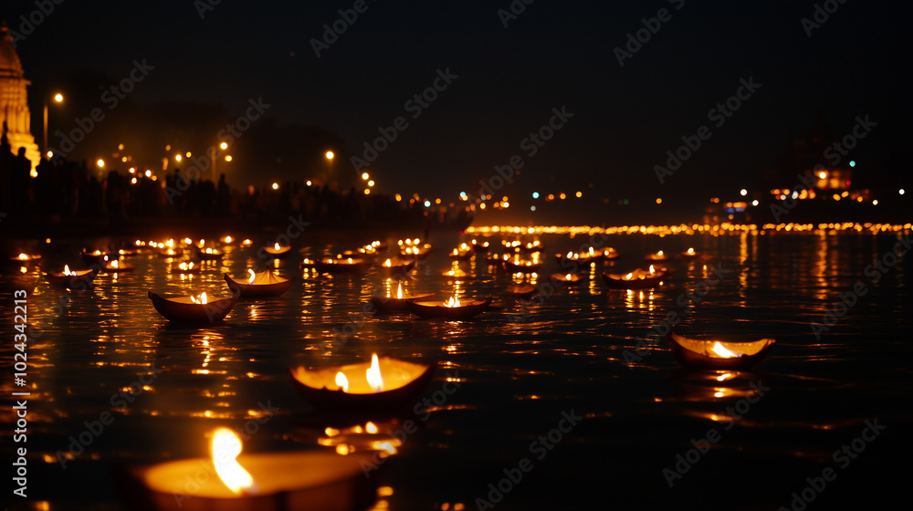 Kartik Purnima atmosphere on the banks of River Ganga, thousands of ...