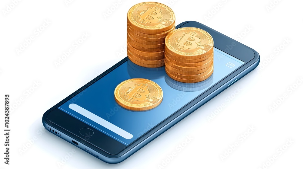 Digital currency payment confirmation interface displayed on a mobile ...