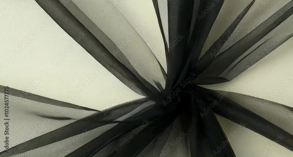 Tulle fabric texture, black color, ultrarealistic, top view, Creamy ...